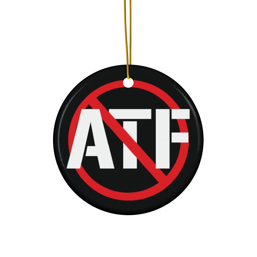 Anti-atf Ornament, Circle, Black - Etsy