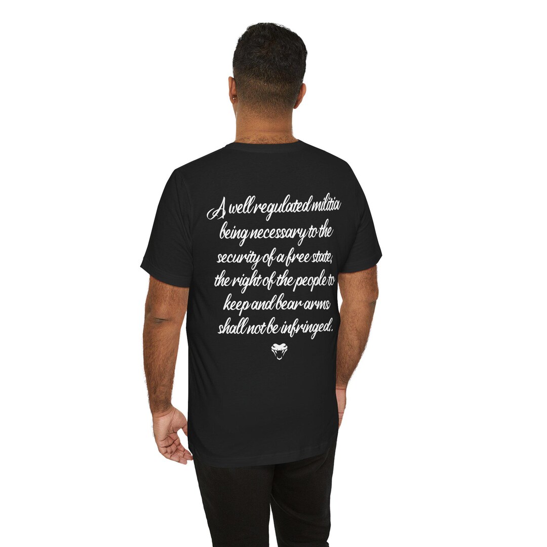 2A Tee (amendment Text on Back) - Etsy