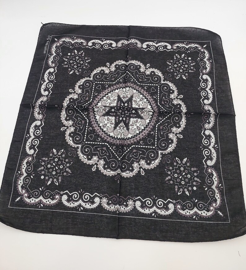 Bandana Scarf, Paisley Design Scarf, Vibrant Color, High Quality ...