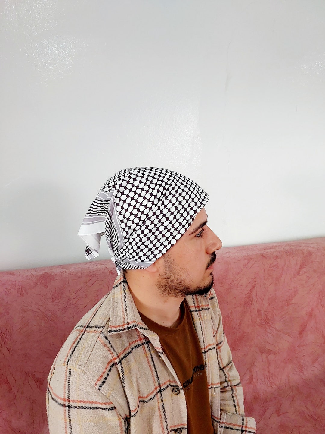 Palestine BANDANA, Headband, Kuffiyeh, Shemagh Patterned, Tatreez ...