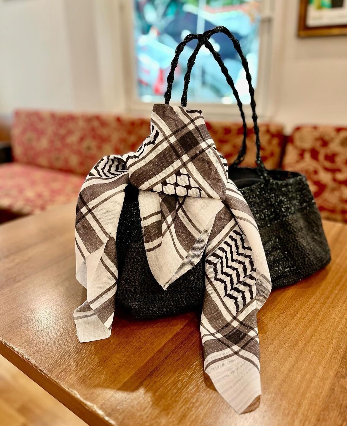 Palestine BANDANA, Palestine Kufiyah, Kufiya, Headband, Scarf, Kuffiyeh ...