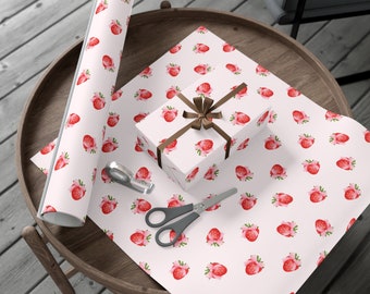 Coquette Gift Wrapping Paper in Pastel Cream With Pink Bows ...