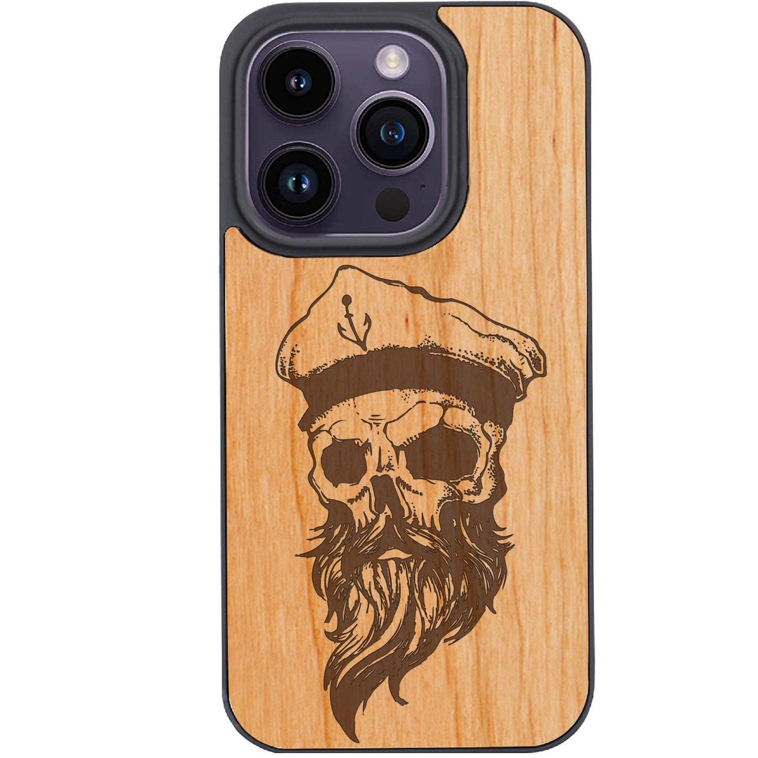 OTTOPRO Premium Cherry Wood Case - Sailor - Engraved- Magsafe Wood ...