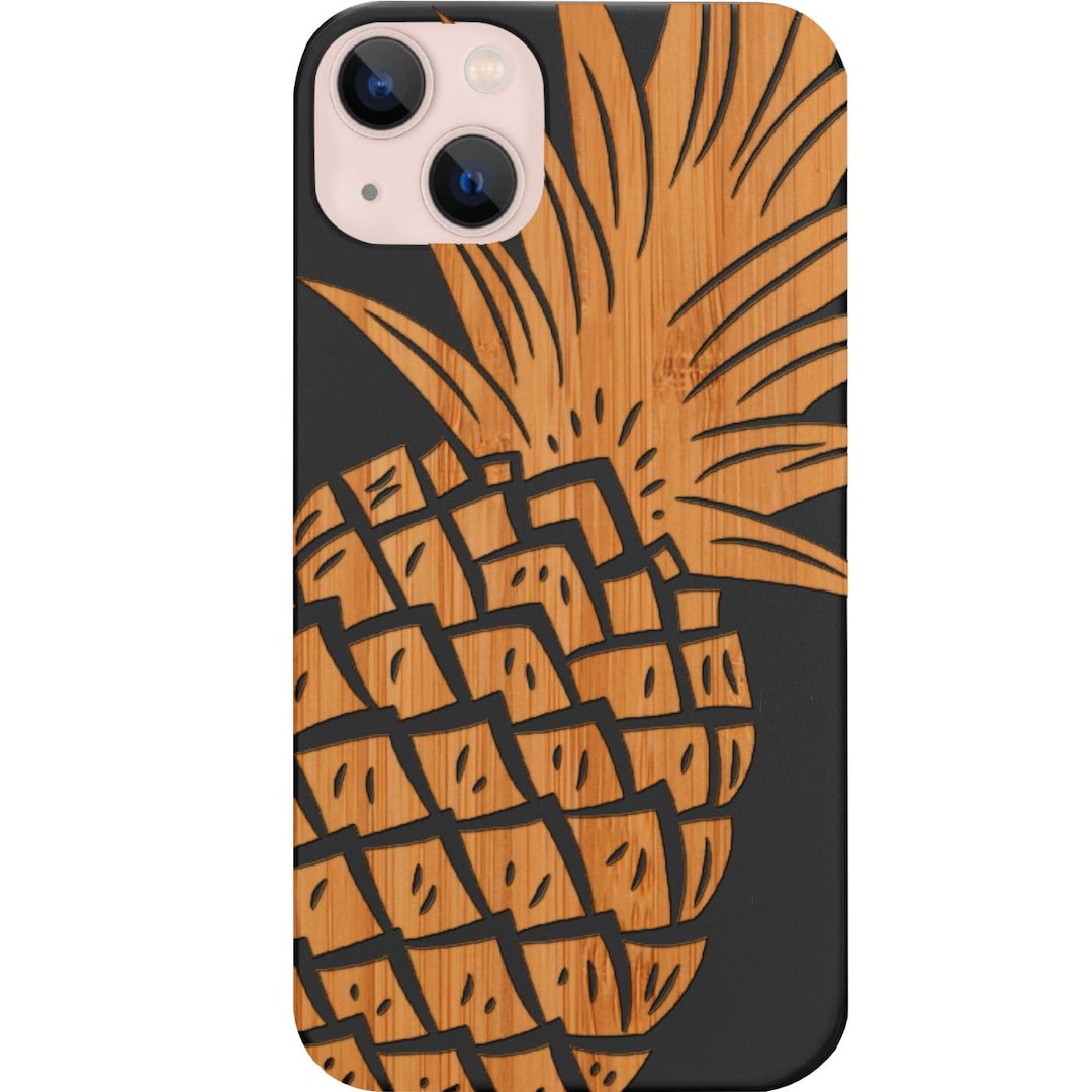 Pineapple Engraved Phone Case for iPhone Models and Samsung Phones Case ...
