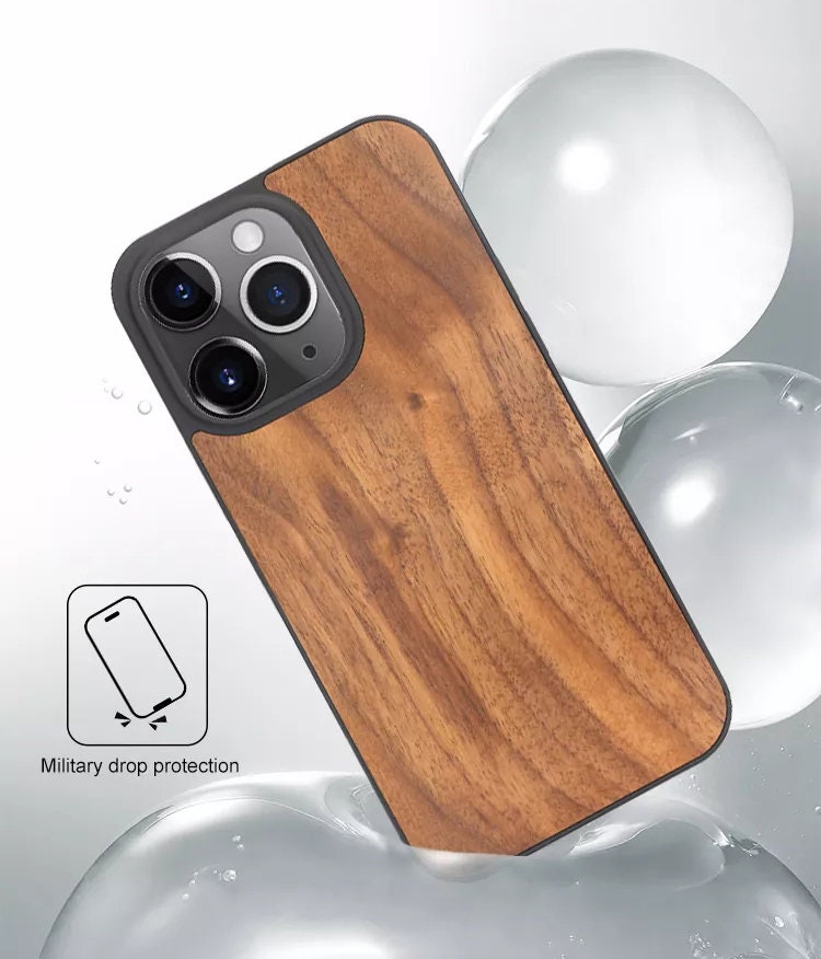 OTTOPRO Premium Cherry Wood Case - Rose - Engraved- Magsafe Wood Phone ...