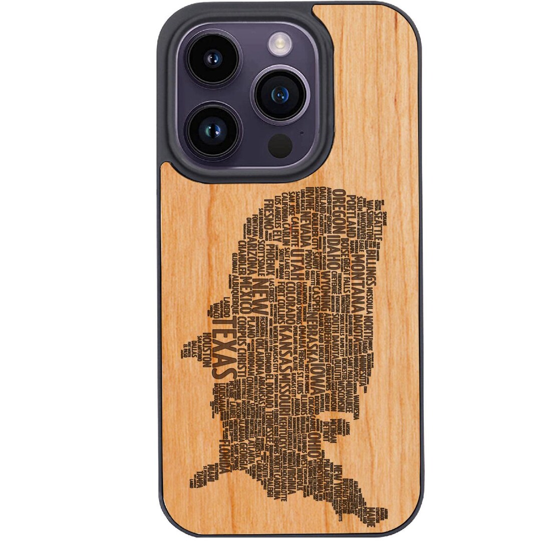 OTTOPRO Premium Cherry Wood Case - United States - Engraved - Magsafe ...