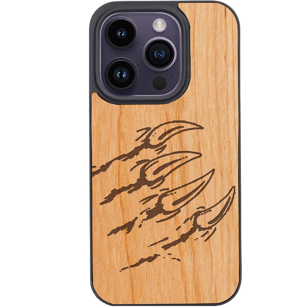OTTOPRO Premium Cherry Wood Case - Bear Claw - Engraved - Magsafe Wood ...