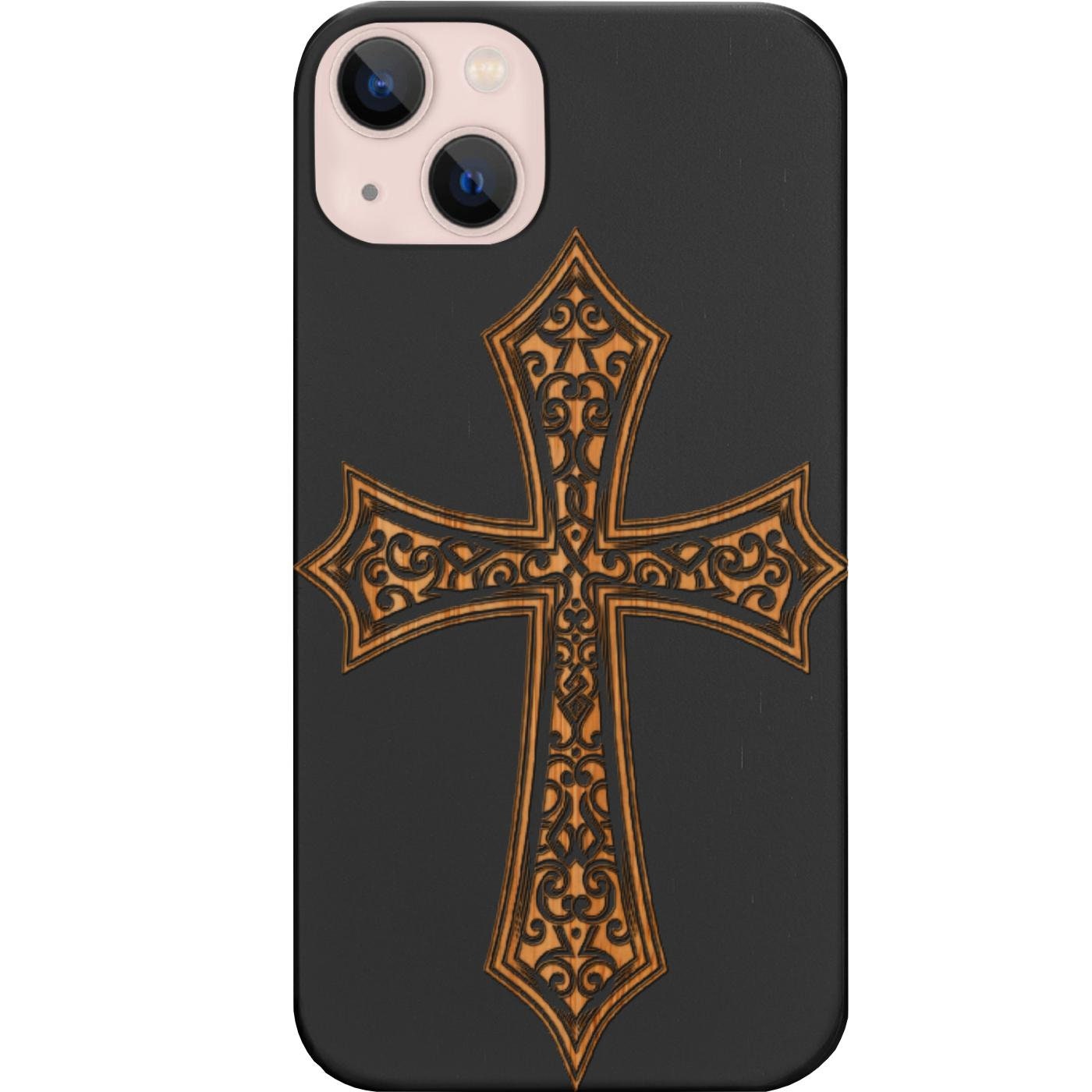 Cross Wood Phone Case for iPhone Models and Samsung Phones | Jesus ...