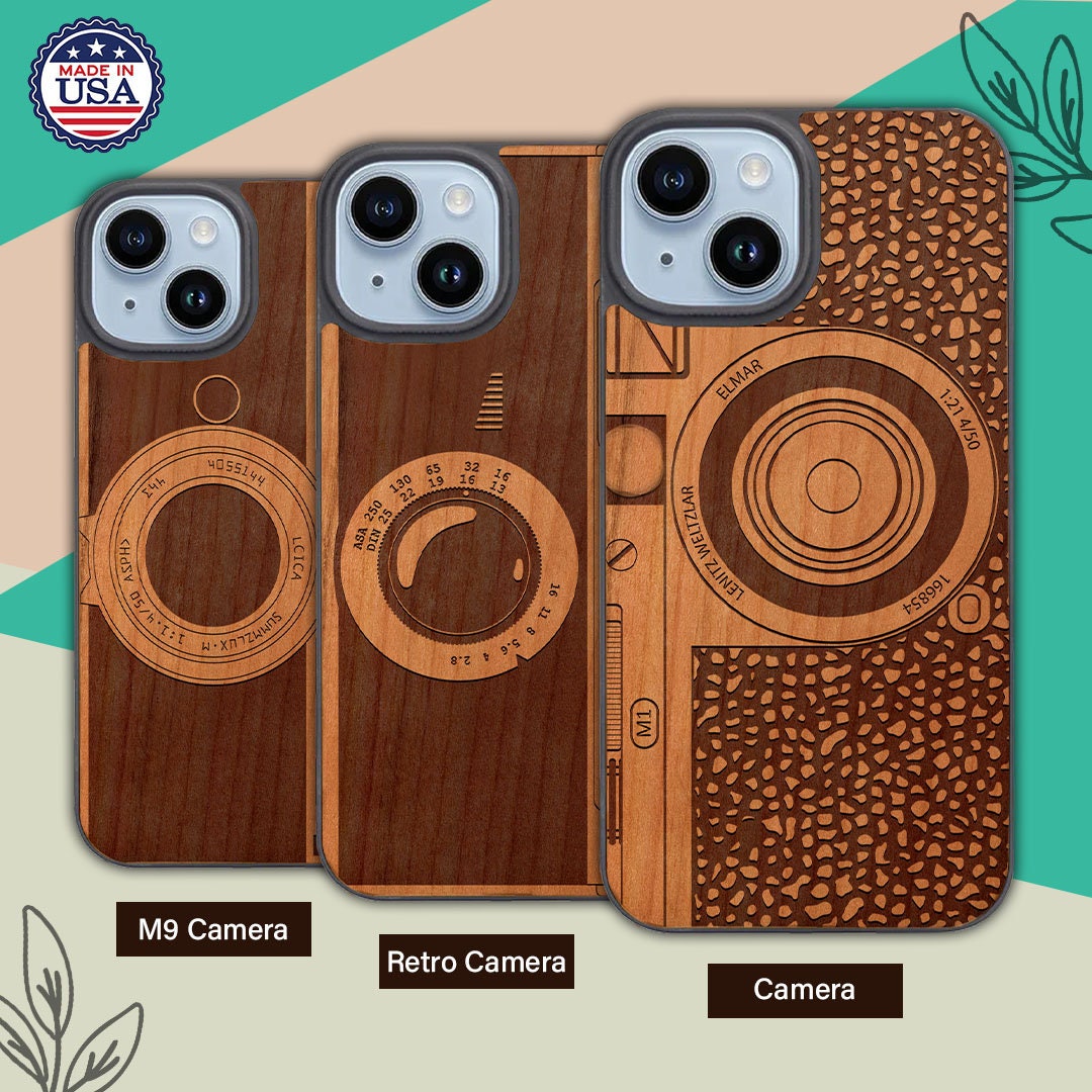 OTTOPRO Premium Cherry Wood Case - Camera - Engraved - Magsafe Wood ...