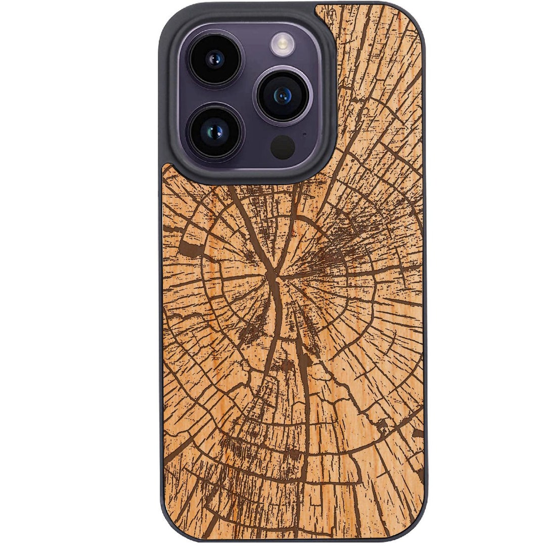 OTTOPRO Premium Cherry Wood Case - Stump - Engraved - Magsafe Wood ...