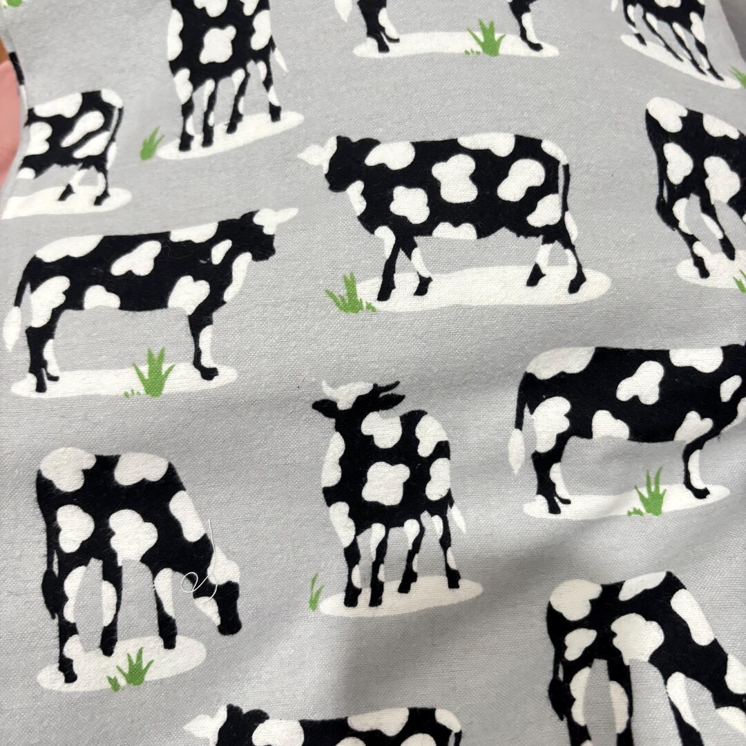 Denim Cow Print Bucket Hat: Reversible Cotton, Rodeo Western, Dairy Cow ...