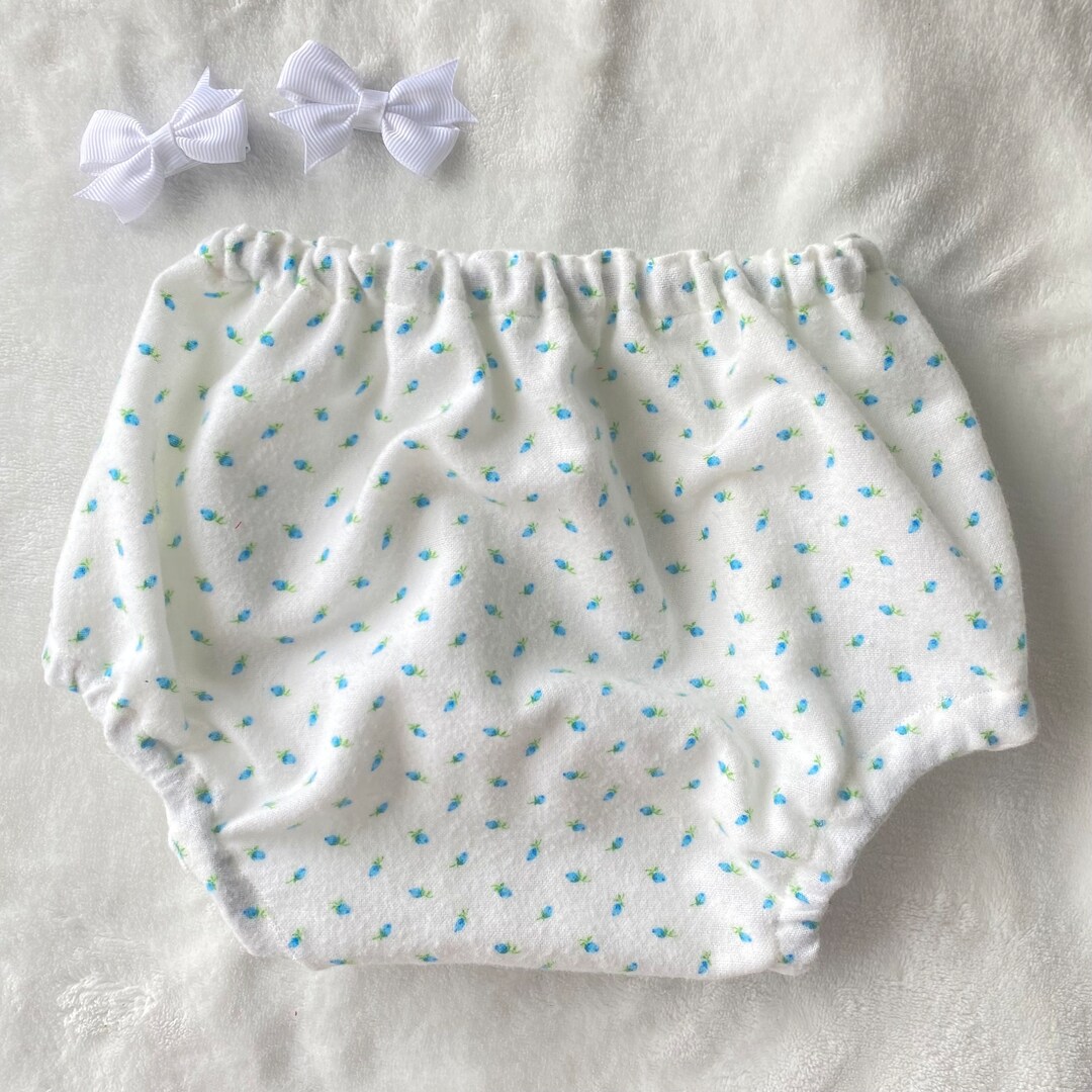 Blue Floral Diaper Cover | Floral Outfits | Baby Undies | Baby Bloomers ...