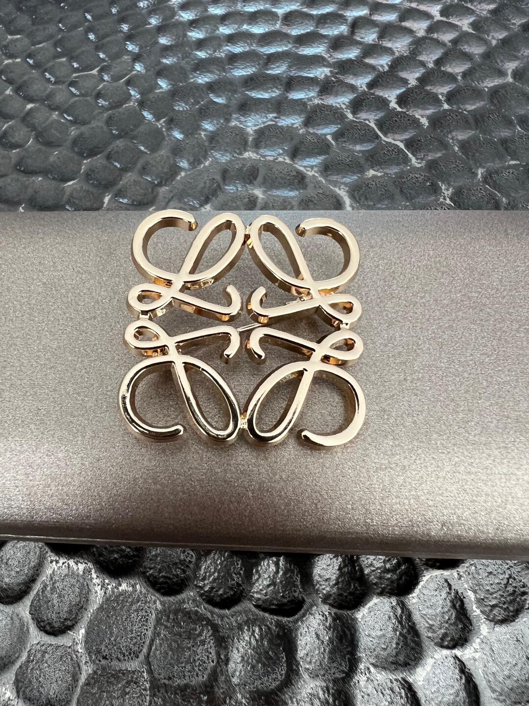 Loewe Rose Gold Brooch - Etsy