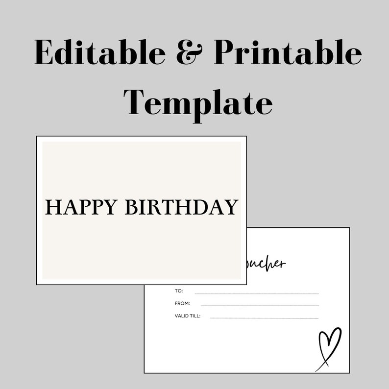 Digital Gift Voucher Template, Fancy Gift Voucher, Modern Gift Voucher ...