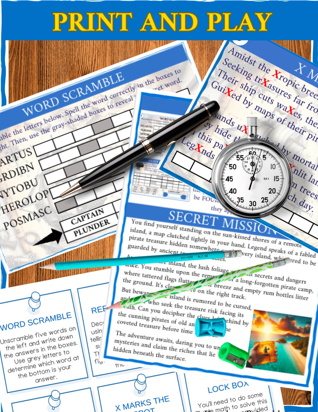 Pirate Treasure Escape Room - Etsy