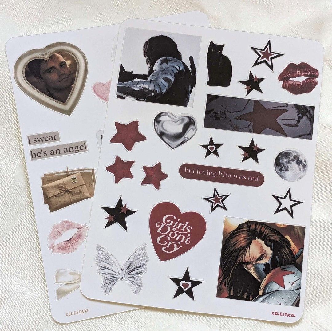 Bucky Barnes/the Winter Soldier Aesthetic Sticker Sheets - Etsy Australia
