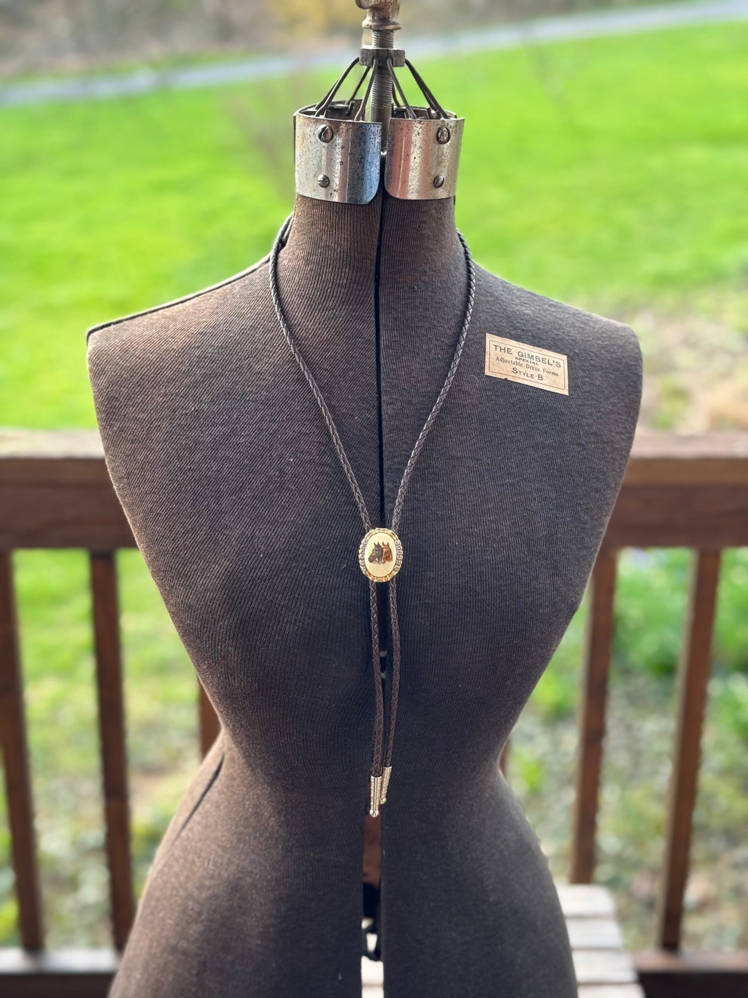 Vintage Horse Western Bolo Lariat Tie - Etsy