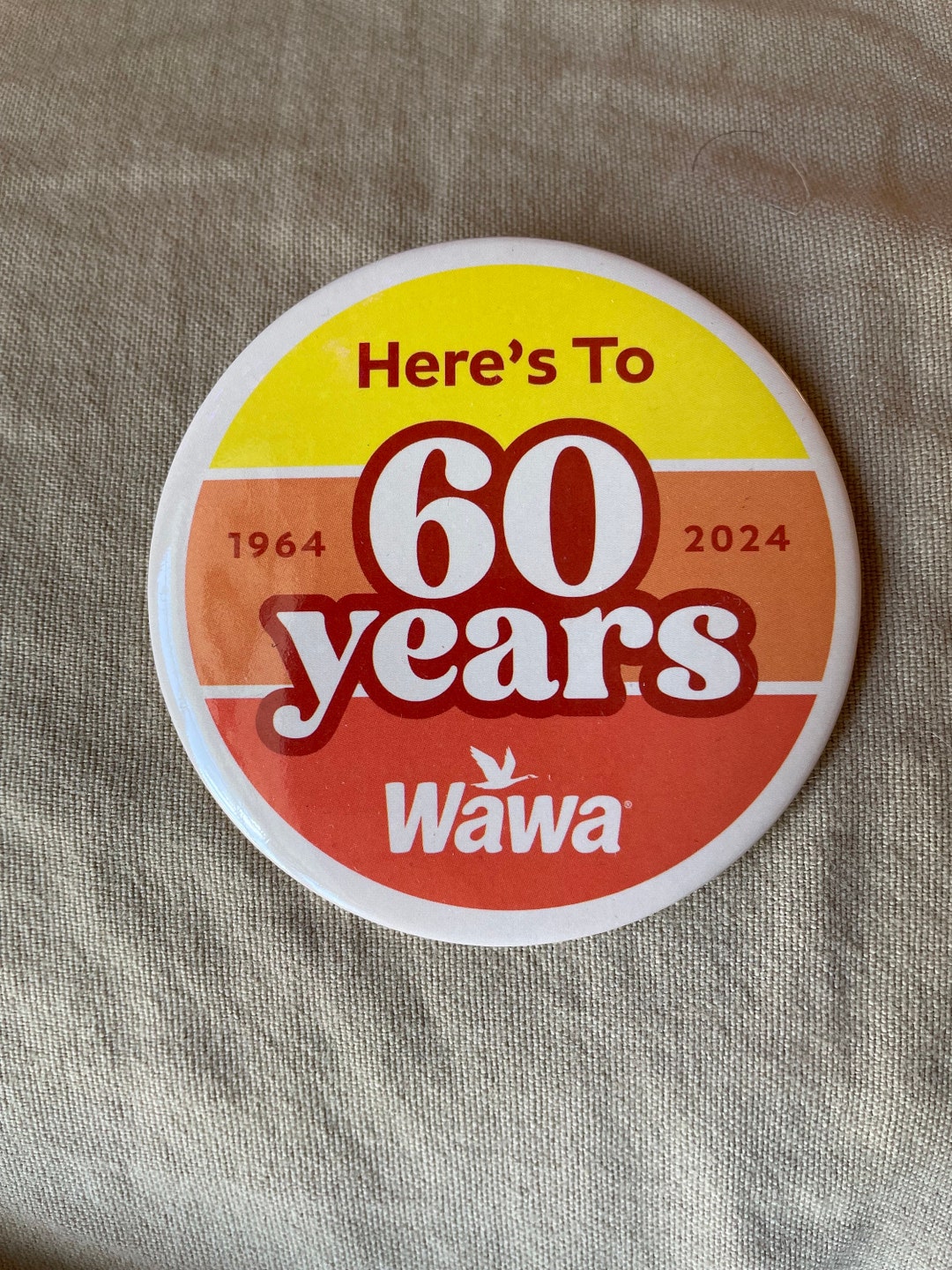 Vintage "here's to 60 Years" Wawa Anniversary Special Edition Pin - Etsy