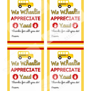 School Transportation Bus Drivers and Monitors Thank You Appreciation ...
