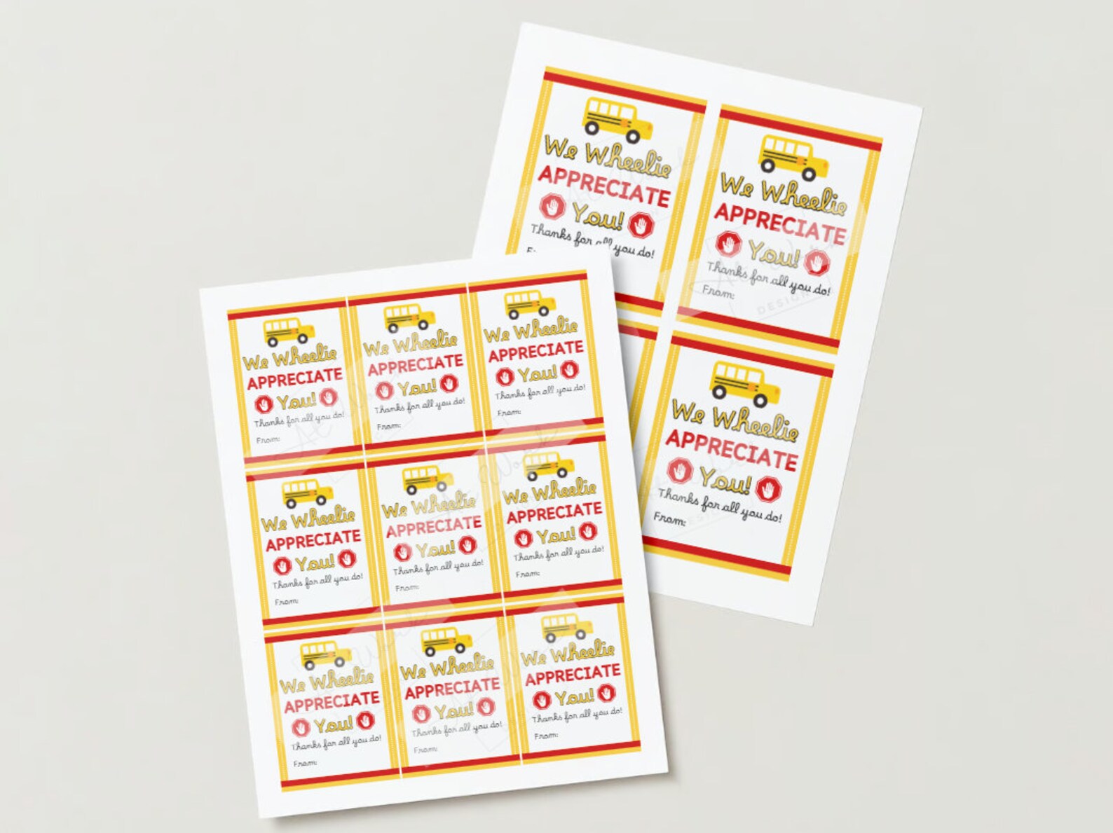 School Transportation Bus Drivers and Monitors Thank You Appreciation ...