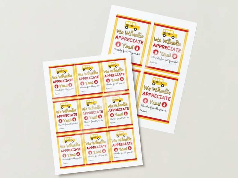 School Transportation Bus Drivers and Monitors Thank You Appreciation ...