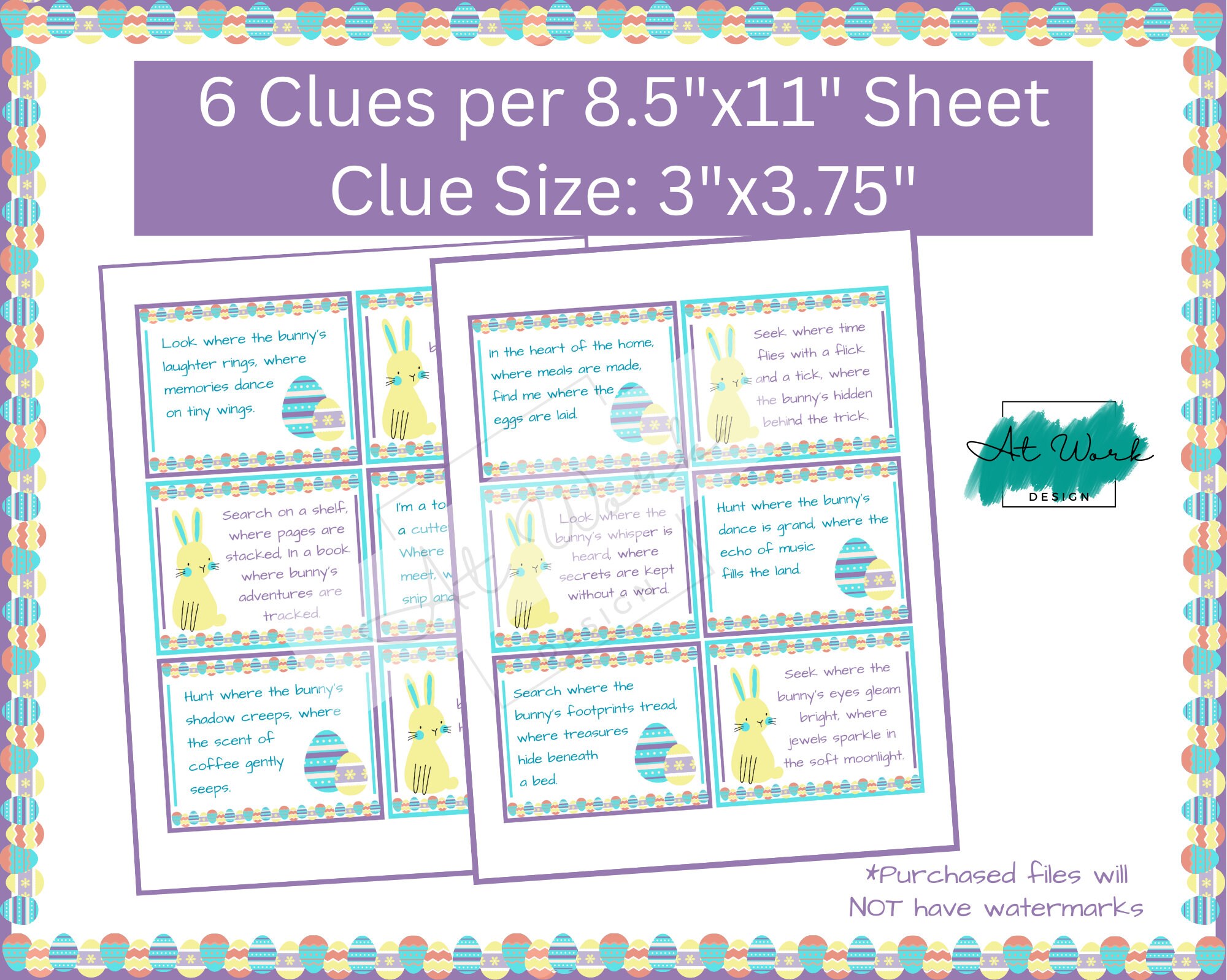 Challenging Kids Easter Scavenger Hunt - Indoor Easter Treasure Hunt ...