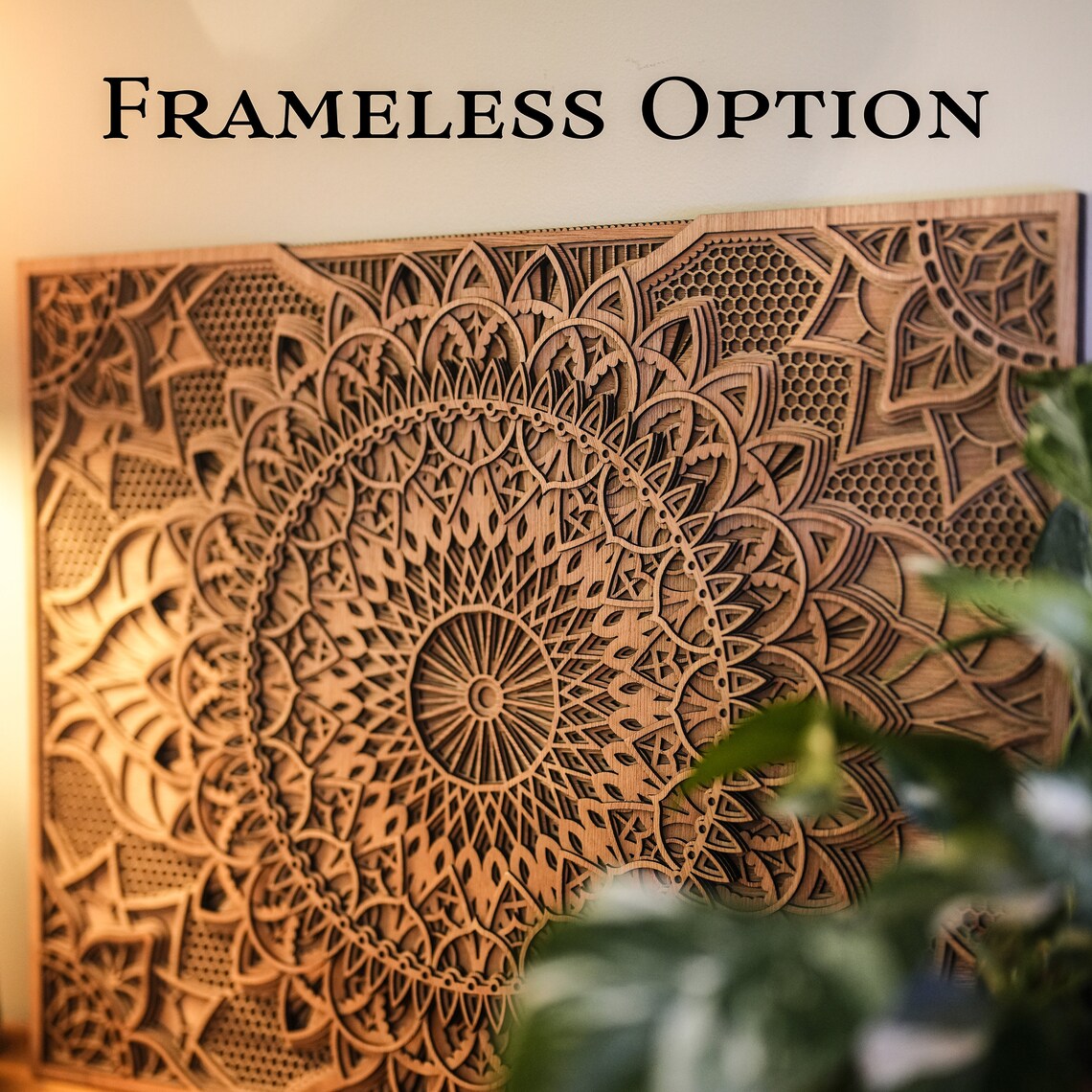 Framed Mandala 3D Layered Wood Art - Etsy