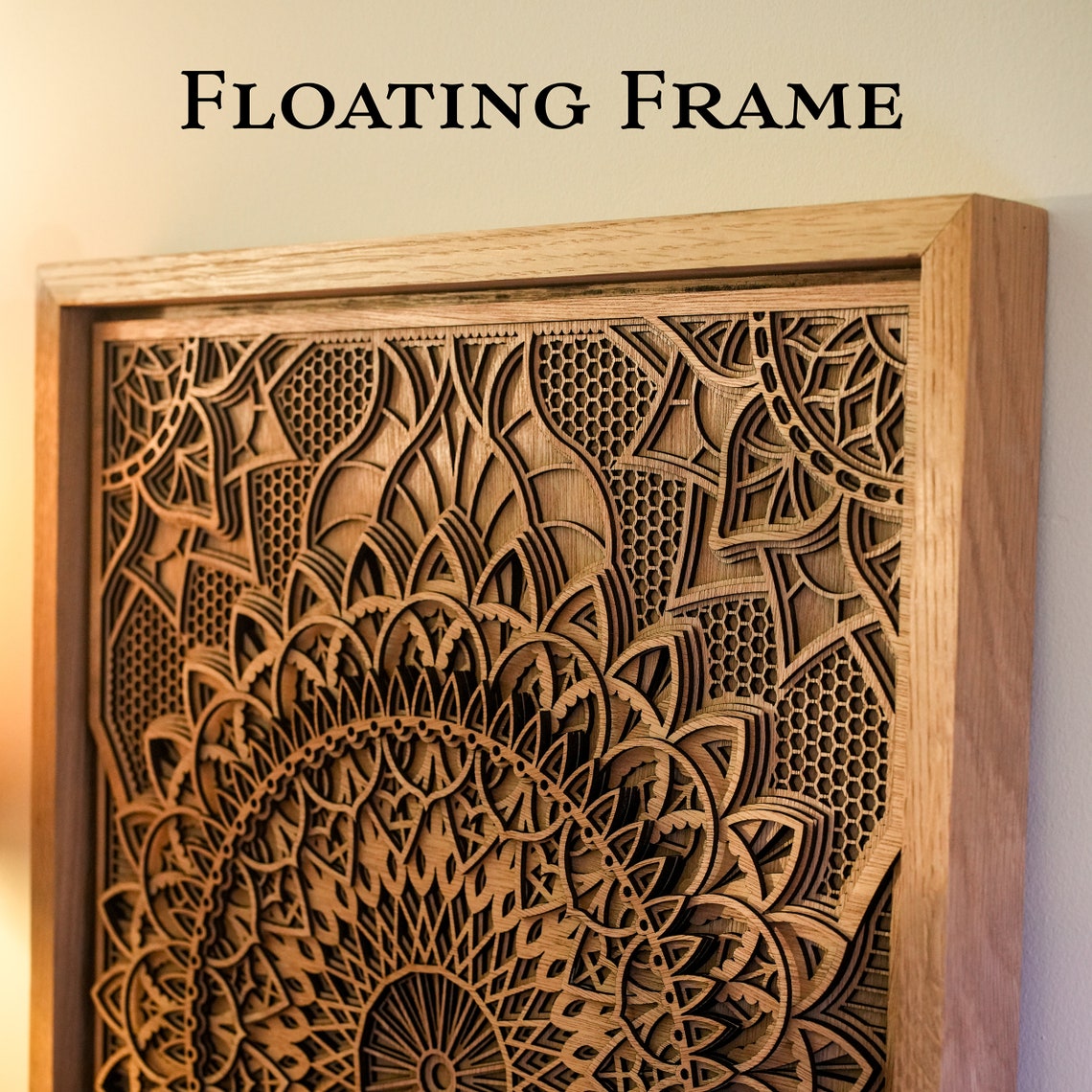 Framed Mandala 3D Layered Wood Art - Etsy