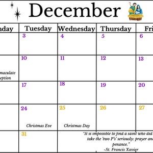 2024 Printable Liturgically Correct Calendar - Etsy