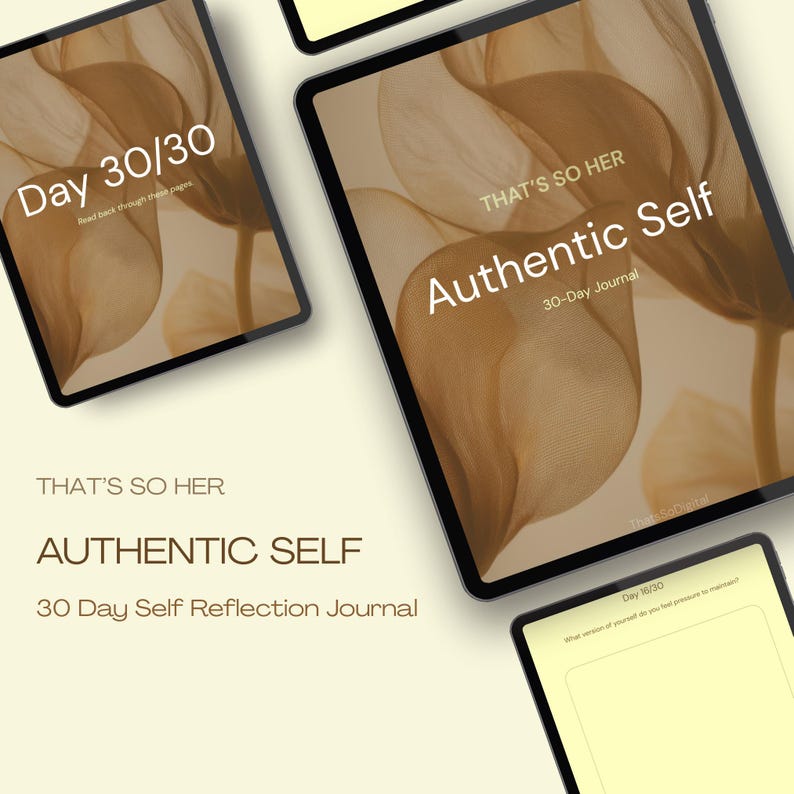 30 Day Self Reflection Journal, Authentic Living, That Girl, Journal ...