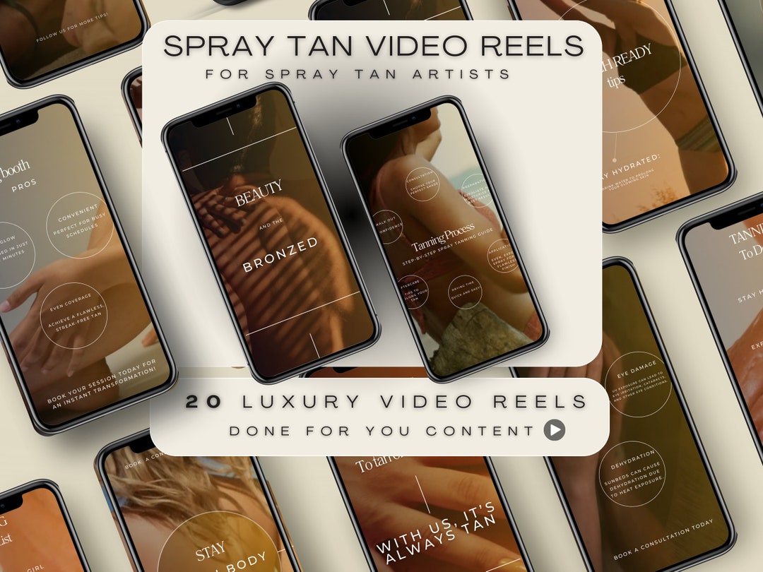 Spray Tan Instagram Reels: Luxury Social Media Templates (PDF) - Etsy