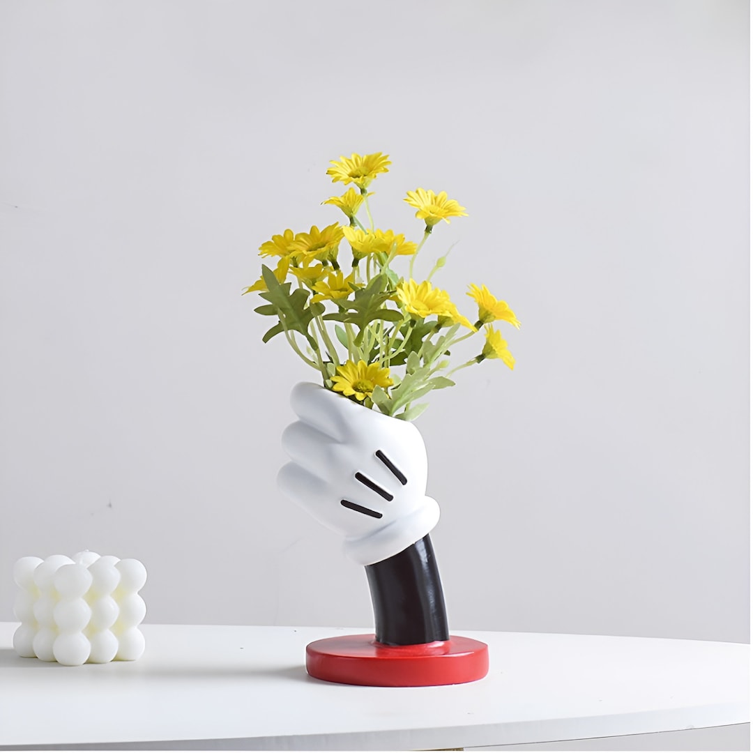 Mickey Mouse Vase Mickey Mouse Hand Holding Vase for Fresh or Dried ...