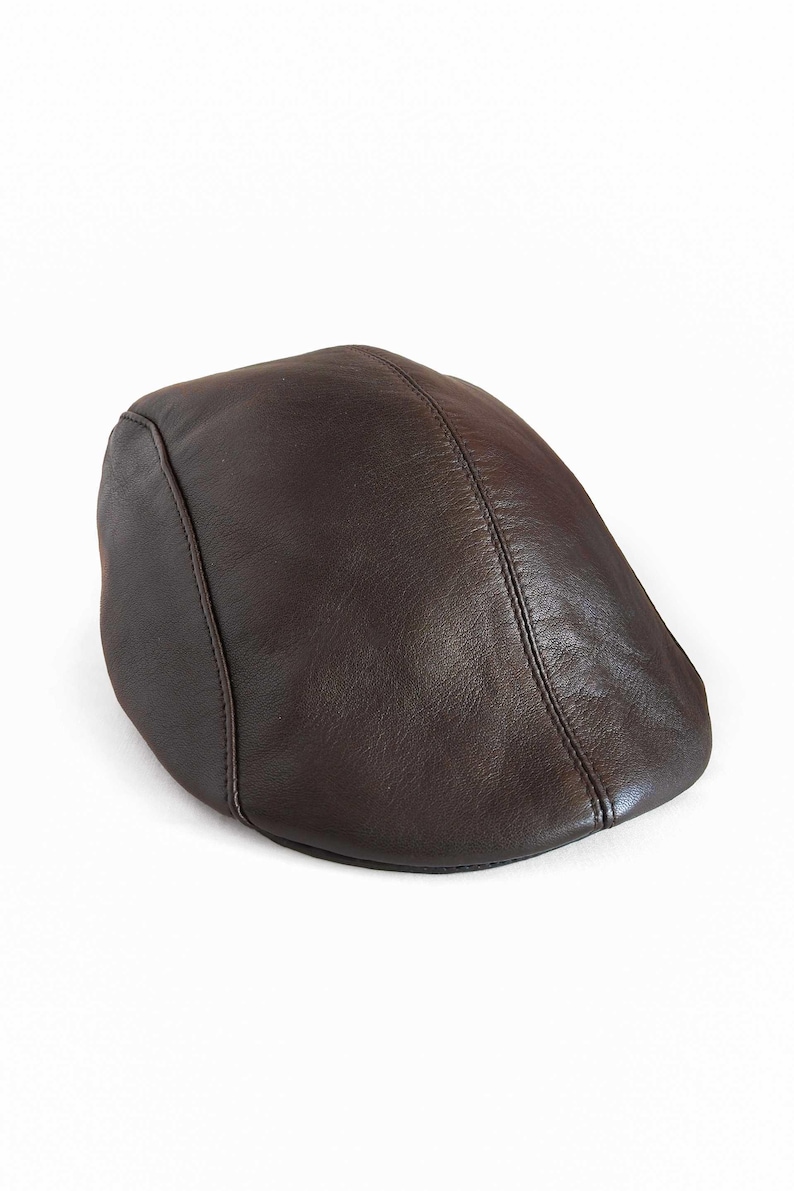 Genuine Sheep Leather Flat Cap Unisex | Vintage Style Newsboy Driving ...
