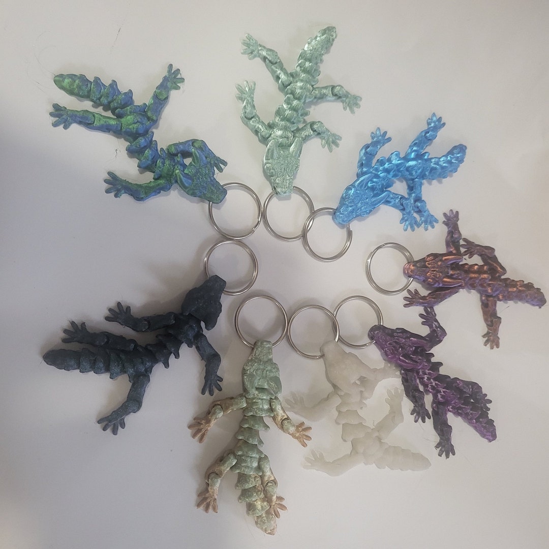 Articulated Dragon Keychain - Etsy