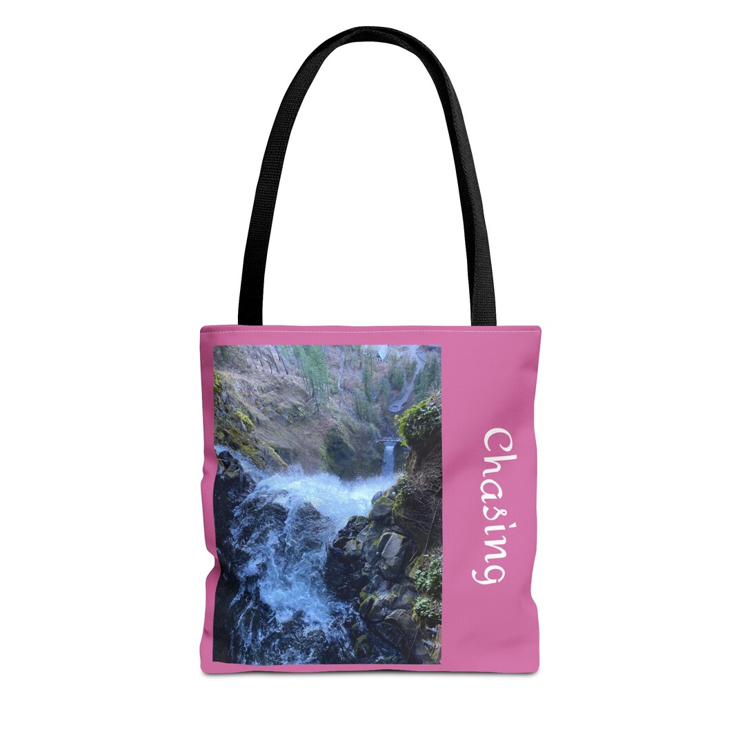 Chasing Waterfalls Pink Tote Bag (AOP) - Etsy