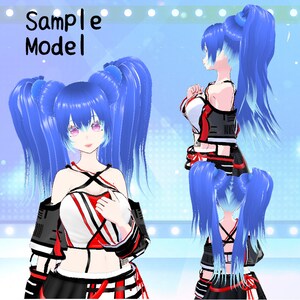 Vroid Hair Preset - Extention- Waterfall Double Bun Twin Tail - Etsy