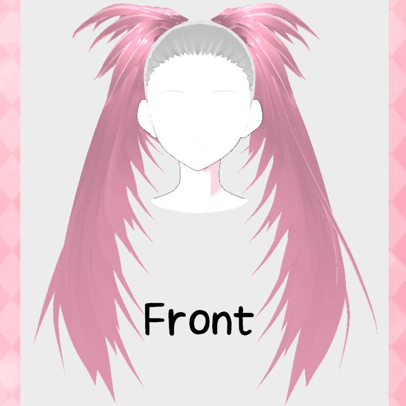 Vroid Hair Preset - Extention- Twin Feather - Etsy