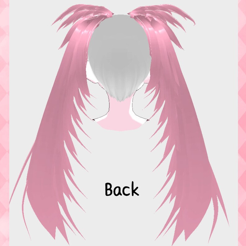 Vroid Hair Preset - Extention- Twin Feather - Etsy