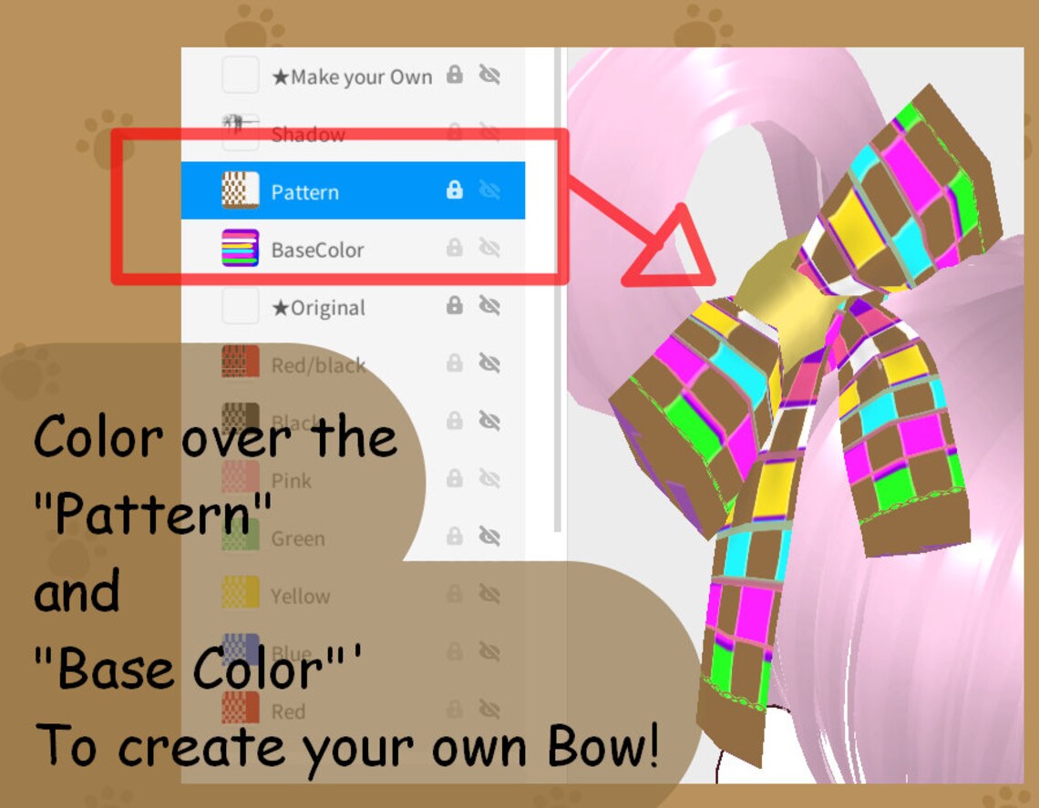 Vroid Bear Ear Style Hair Preset - Etsy