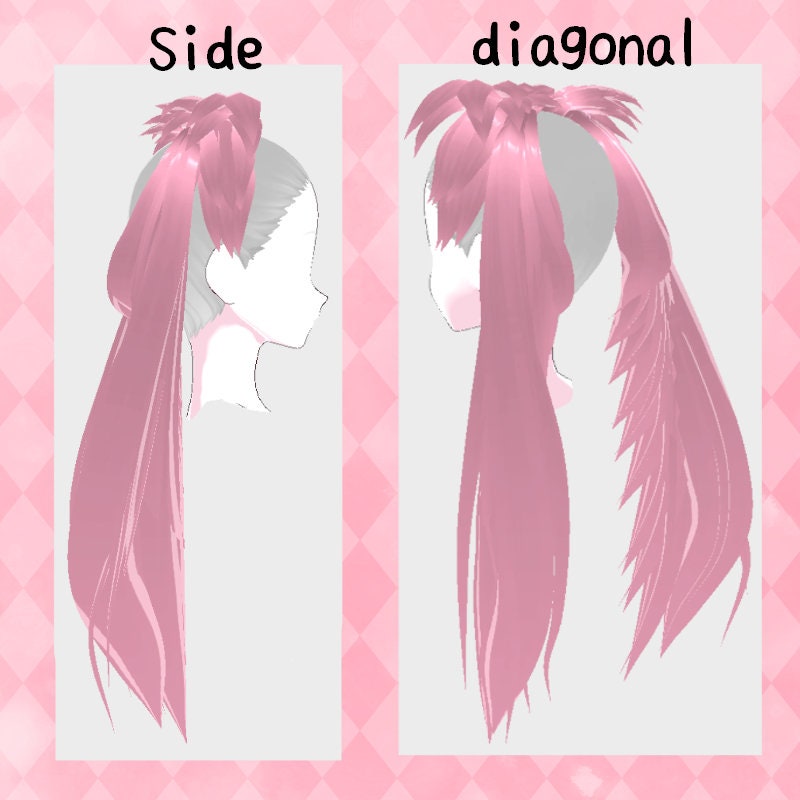 Vroid Hair Preset - Extention- Twin Feather - Etsy