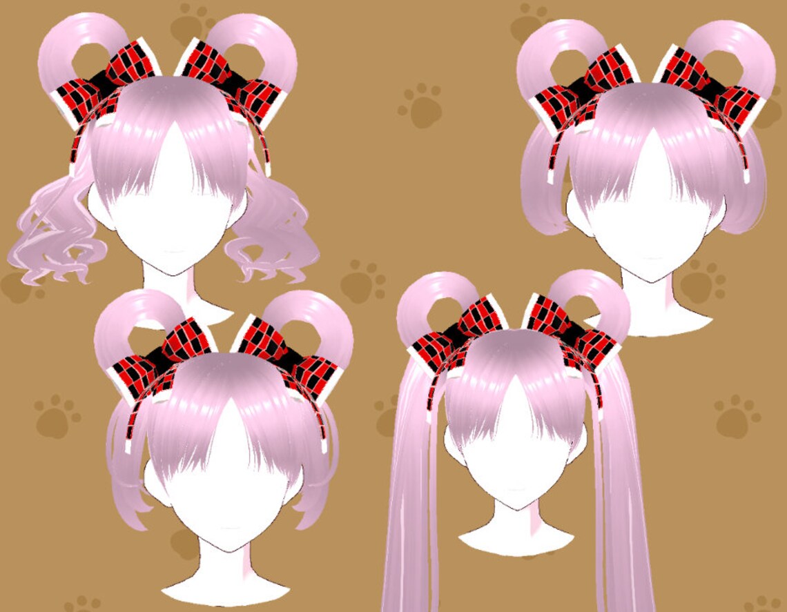 Vroid Bear Ear Style Hair Preset - Etsy