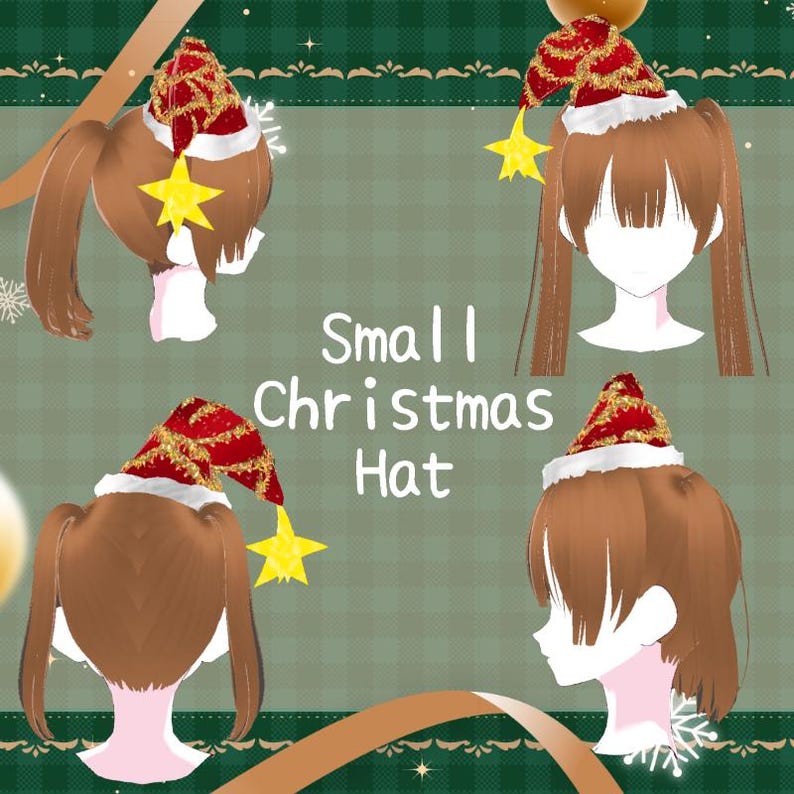Vroid Hair Preset: Celebration Holiday Hats (vroid Customitem) - Etsy