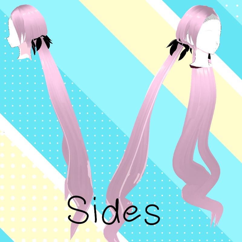 Vroid Hair Preset Extention Smooth River Low Twin Tail - Etsy