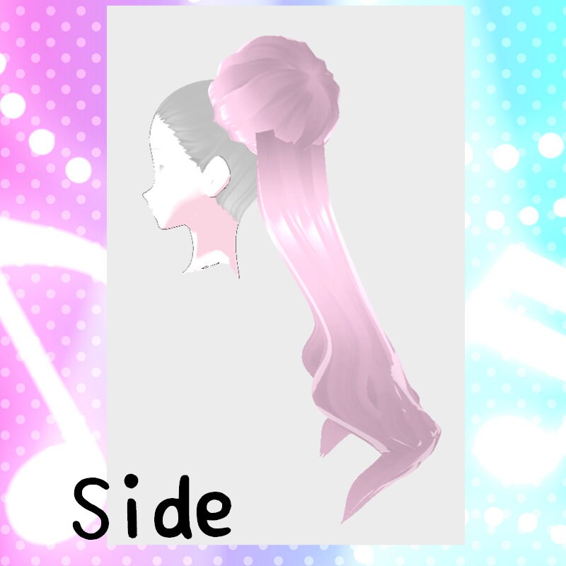 Vroid Hair Preset - Extention- Twin Large Bun - Etsy