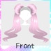 Vroid Hair Preset - Extention- Twin Large Bun - Etsy