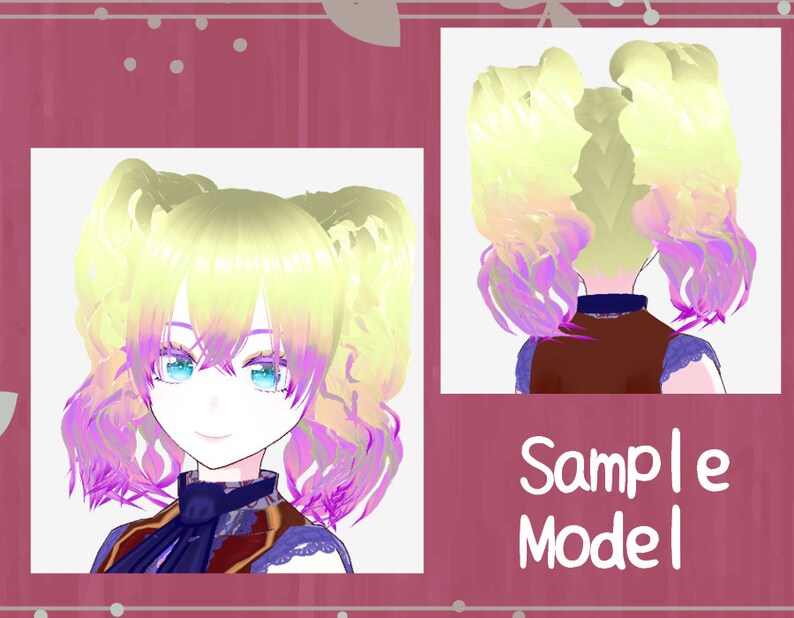 Vroid Hair Preset - Extention- Twin Curl Wave - Etsy