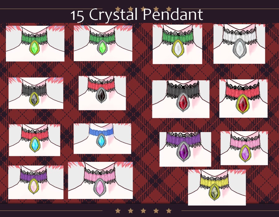 Vroid Choker - Belt and Frill With Lace - Etsy