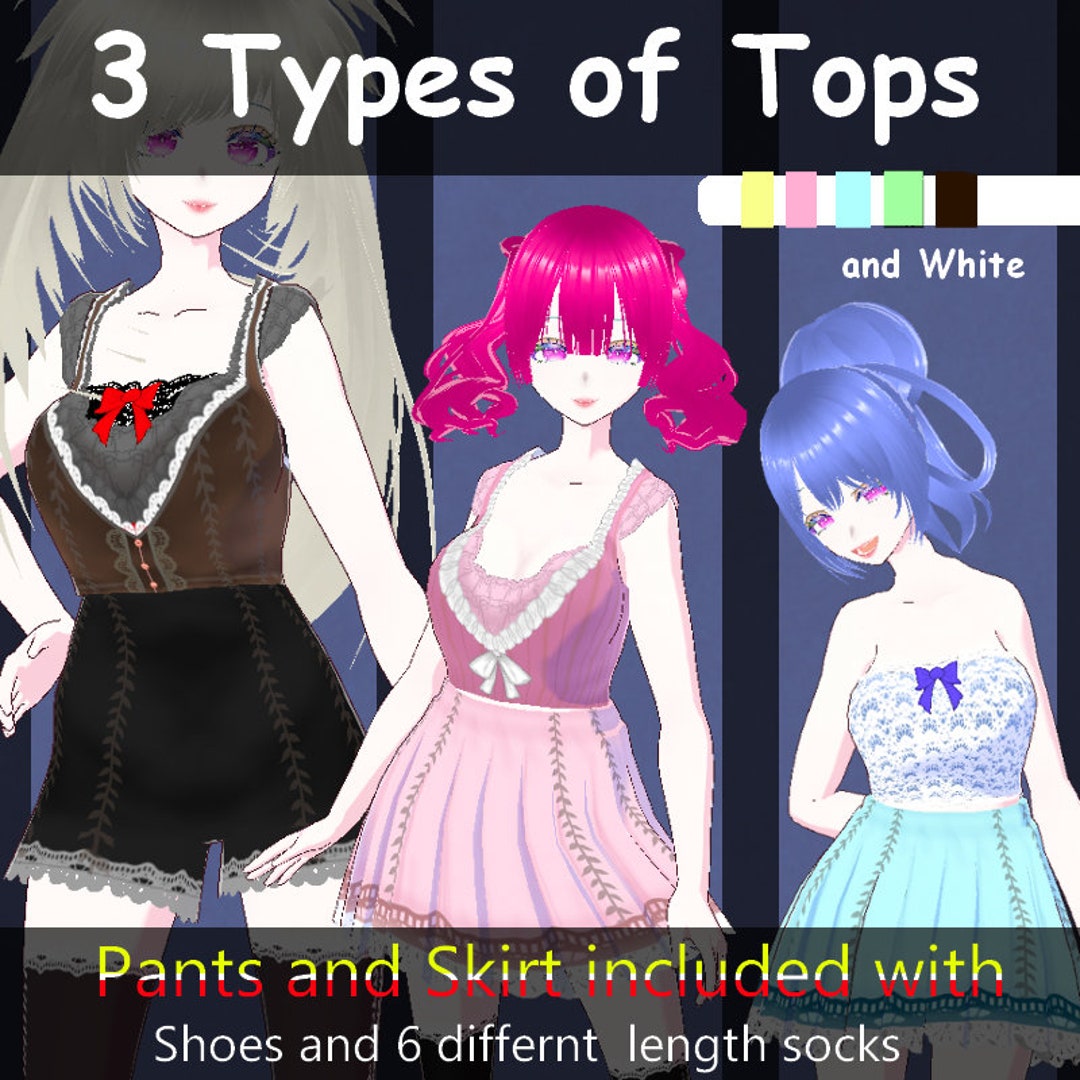 Vroid Casual Style Set a - Etsy