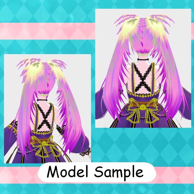 Vroid Hair Preset - Extention- Twin Feather - Etsy