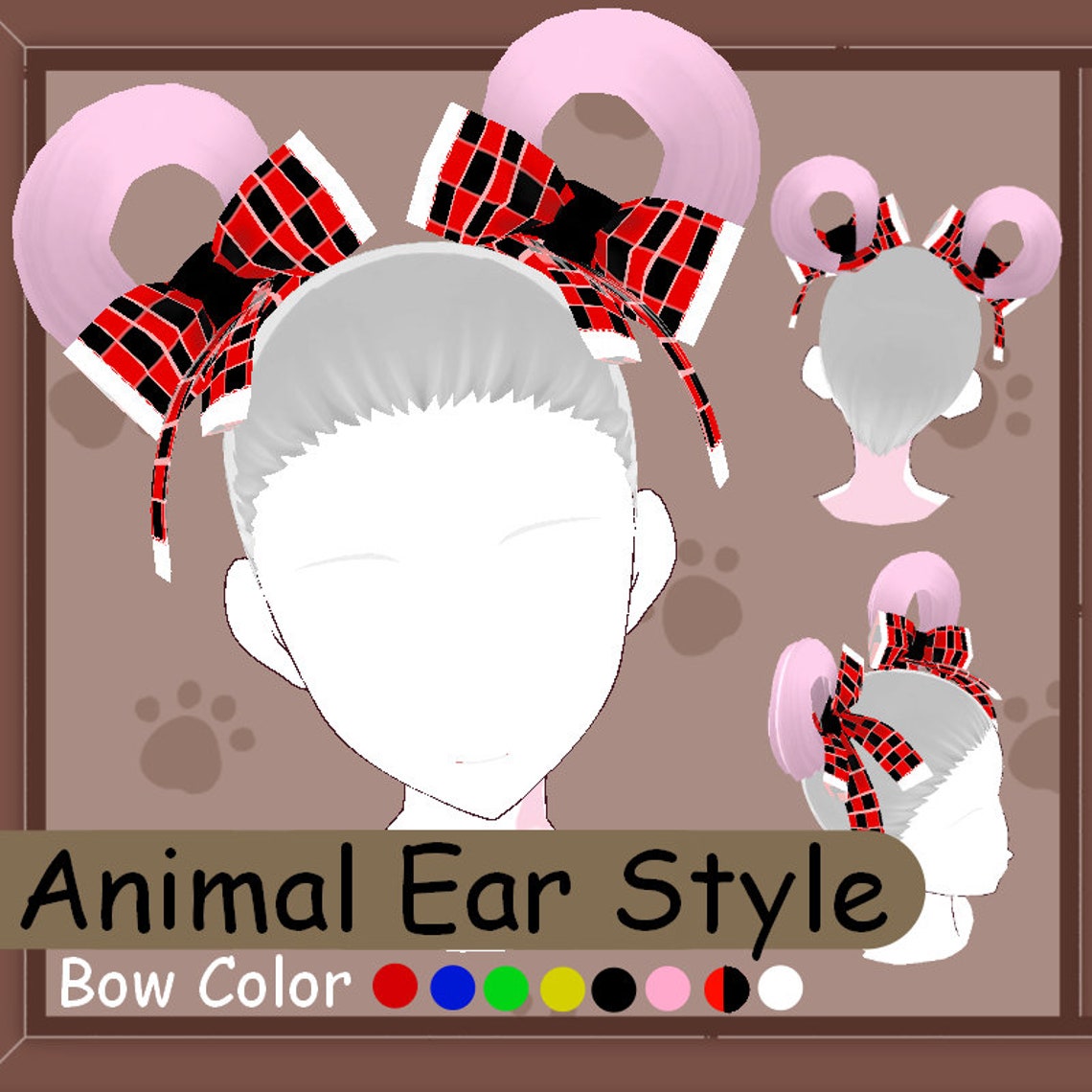 Vroid Bear Ear Style Hair Preset - Etsy